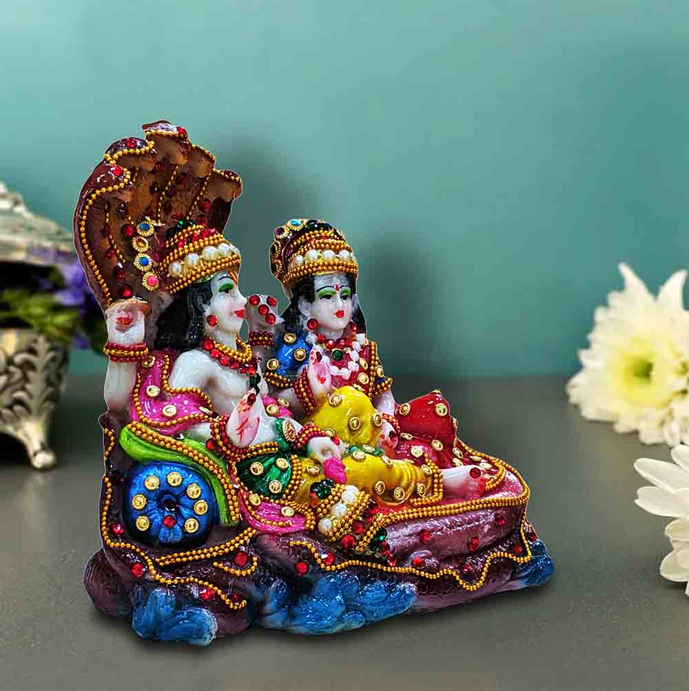 Buy Lord Vishnu Lakshmi Idol Online Call 8884243583 Lord Vishnu And